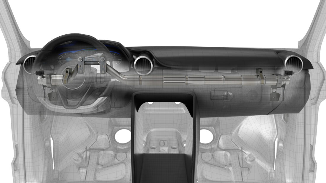 Cross Car Beam - WITOL® - Mounting of the Cross Car Beam