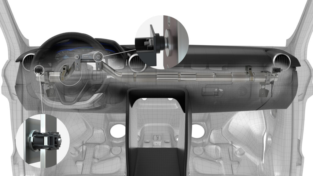 Safe fastening of cross car beams - WITOL®